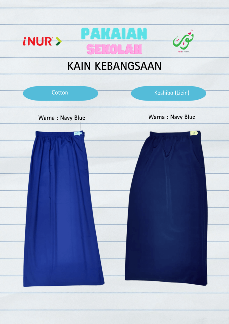 Kain Kebangsaan Licin – i-Nur :: Rangkaian Pakaian Muslim